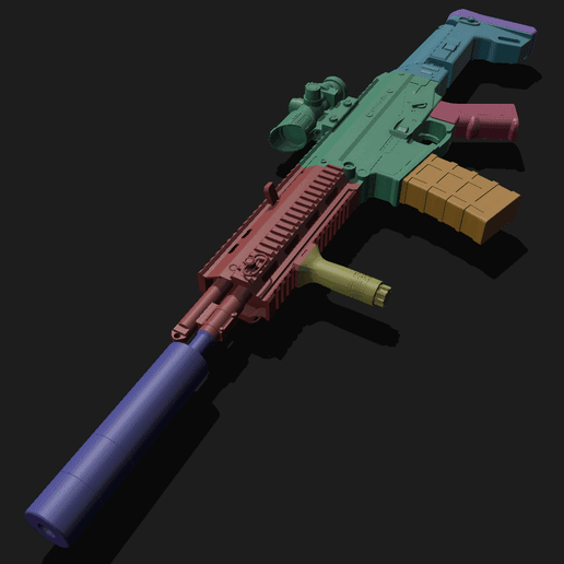 🔫 Remington ACR Assault-Rifle ( Prop-Gun ) 1/1 Scale・Archivo STL para ...