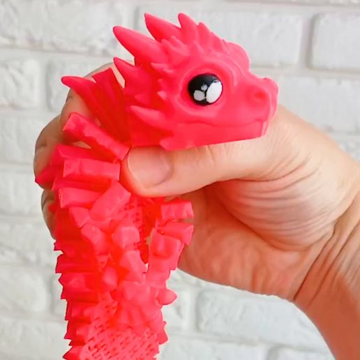 🐉 Articulated Dragon – Flexible 3D Printable Toy (No Supports Needed ...