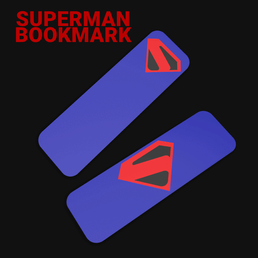3MF file Bookmark Superman Kingdom Come - 🔖 ・3D printable design to ...
