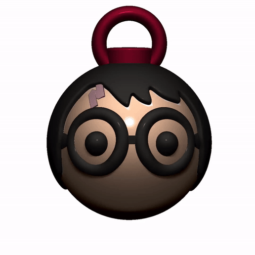 🎄 Harry, Hermione and Ron Spheres・ STL File for ・Cults
