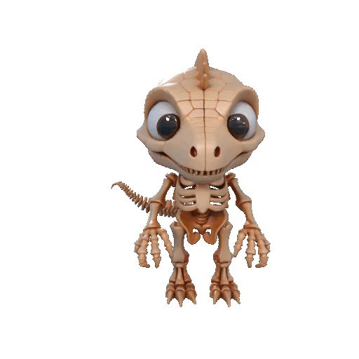 👶 Mechanical Articulated Cute Baby Dinosaur Skeleton・ STL File for 3D ...