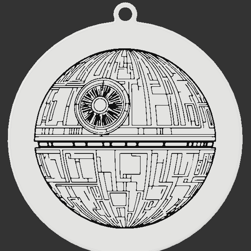 ⭐ Death Star - Christmas Ornament・ STL File for 3D printing・Cults