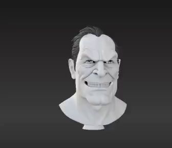 🦹 Grotesque Gentleman Villain Headsculpt for Custom Figures - Highly ...