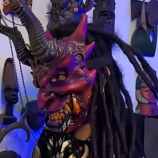 😈 ONI ODA MASK・ STL File for 3D printing・Cults