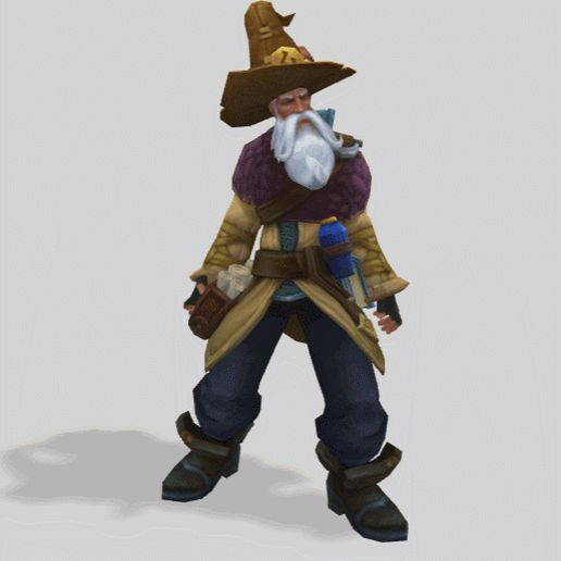 STL file Ryze Whitebeard League of Legends 3D print model 🦸 ・Model to ...