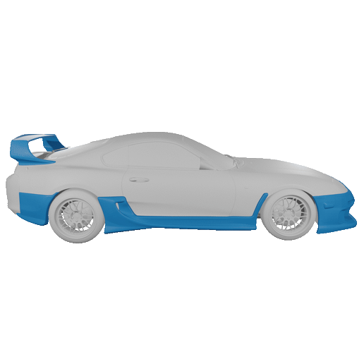 🚗 1/64 ADD ON TOYOTA SUPRA A80 MK・ STL File for 3D printing・Cults