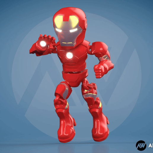 👾 Ironman Mark III armor flexi toy print in place・ 3MF File for 3D ...