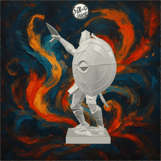 🛡️ Stone Guardian Knight with Shield – SoliDRawinGs SG768・ STL File for ...