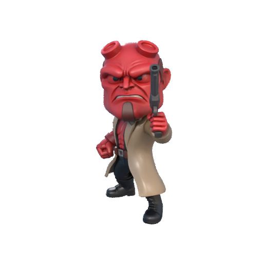 🔫 Chibi Hellboy Miniature | Stylized Demonic Hero Figure 3D Printable ...
