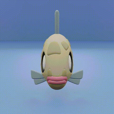 STL file Pokemon No. 349 Feebas 🐉 ・3D print design to download・Cults