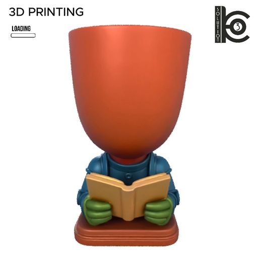 🪴 Plantellect - Bookworm Planter・ STL File for 3D printing・Cults