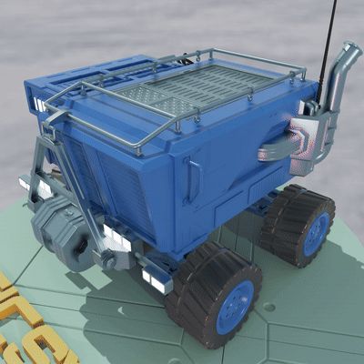 🚜 Tractor Satisfactory・ STL File for 3D printing・Cults