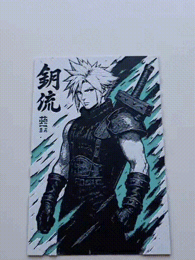 ☁️⚔️ Premium 3D Painting "Cloud Strife: Sword and Destiny" ⚔️☁️・ STL ...