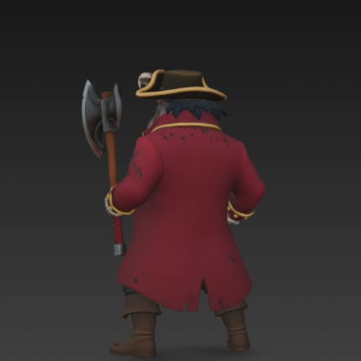 🏴‍☠️ Captain Tuskrend Giff - Pirate Raider with Axe・ STL File for 3D ...