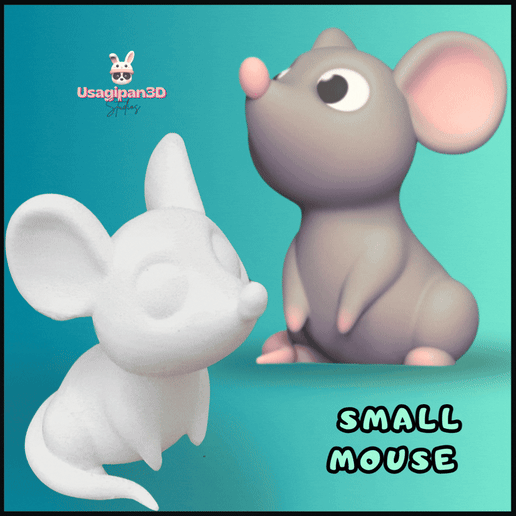 🤏 Small Mouse・ 3D File for 3D printing・Cults