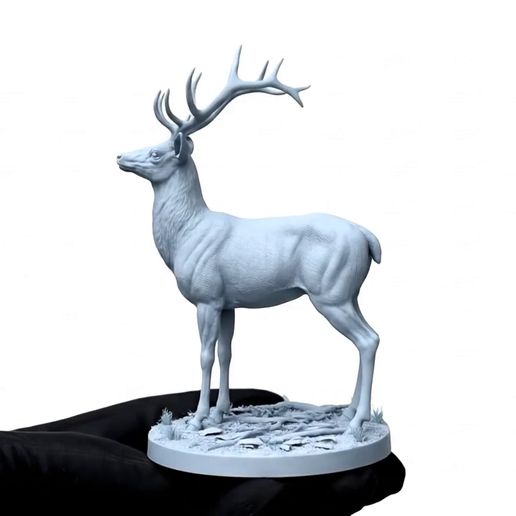 🦌 Majestic Red Deer Stag | High-Detail Woodland Figure・ STL File for 3D ...