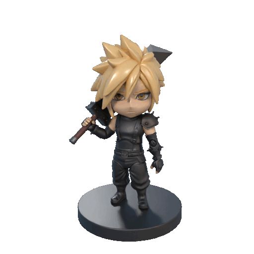 chibi cloud figure
