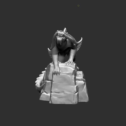 🚰 Mishipeshu - The Water Panther (Supportless, FDM Friendly Miniature ...