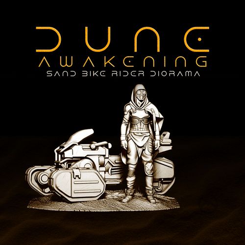 🧸 DUNE AWAKENING - Sand Bike Rider・ STL File for 3D printing・Cults