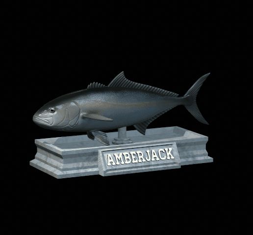 STL file fish greater amberjack / Seriola dumerili statue detailed ...