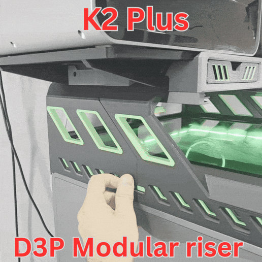 D3P Riser for Creality K2 Plus・ 3MF File for 3D printing・Cults
