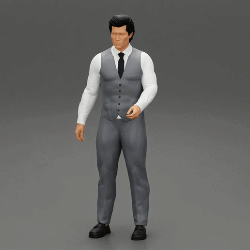 👨 Man Wearing Suit and Standing in a Fashion 3D Print Model・ 3D File ...