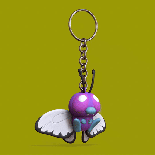 🐉 Butterfree Chibi - pokemon Keychain・ OBJ File for 3D printing・Cults