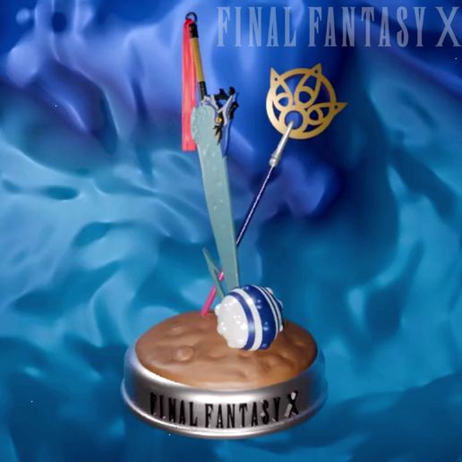 🔫 Diorama Final Fantasy X Weapons Tidus, Wakka & Yuna・ 3D File for 3D ...