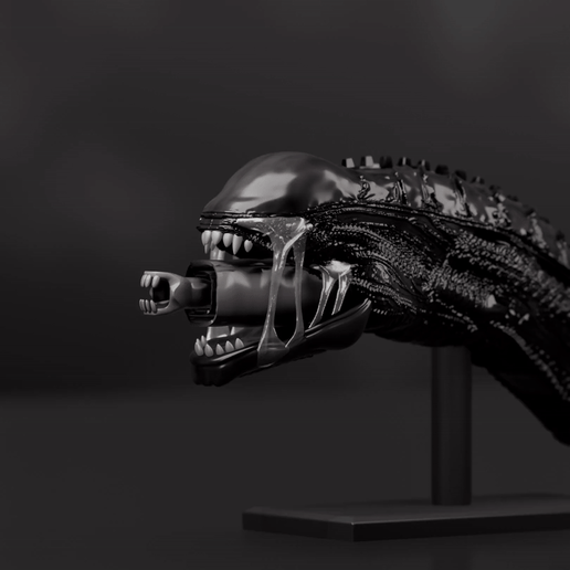 👽 Collapsible Alien Head Sword・ STL File for 3D printing・Cults