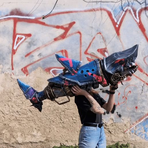 🚀 Arcane - Jinx Fishbones rocket launcher・ 3D File for 3D printing・Cults