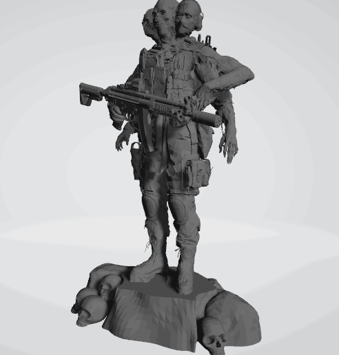 👻 ALONE GHOST SKIN - MW3 - CALL OF DUTY・ STL File for 3D printing・Cults
