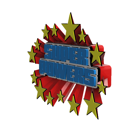 📚 3D MULTICOLOR LOGO/SIGN - Super Powers・ 3D File for 3D printing・Cults