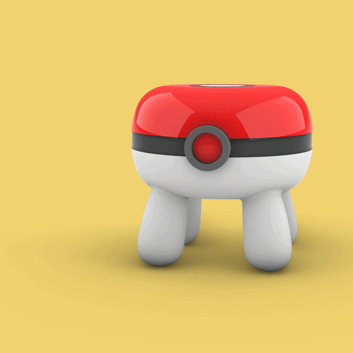 🐉 Life Size Pokeball Stool・ STL File for 3D printing・Cults