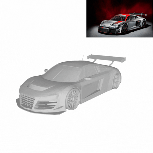 STL file AUDI R8 LMS GT3 EVO II 🚗 ・3D printer model to download・Cults