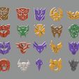 STL file Transformers Insignia pack of 20 🤖・3D printing design to ...