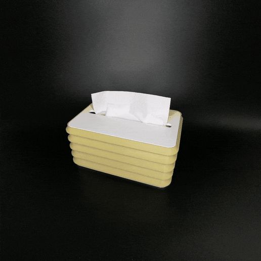 OBJ file NAPKIN BOX/TISSUE HOLDER 📦 ・3D print design to download・Cults