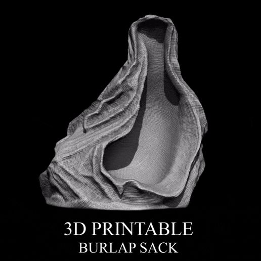STL file 3D PRINTABLE BURLAP SACK FOR KITBASH DIORAMAS 🦸 (OBJ)・3D ...