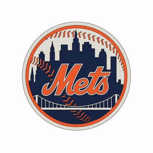 🆕 New York Mets Logo・ STL File for 3D printing・Cults