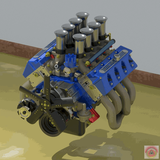 🚙 Ford Boss 429 - Single throttle body injection system・ STL File for ...