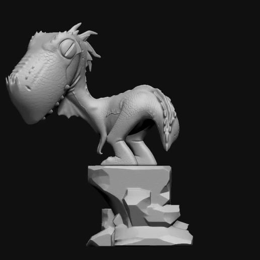 STL file Indominus Rex Cute 🦖 ・3D printing design to download・Cults