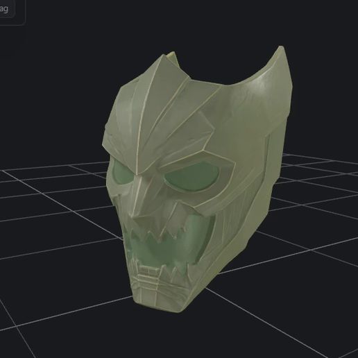 👺 Goblin Variant Shinobi Mask, Tactical Goblin Mask・ STL File for 3D ...