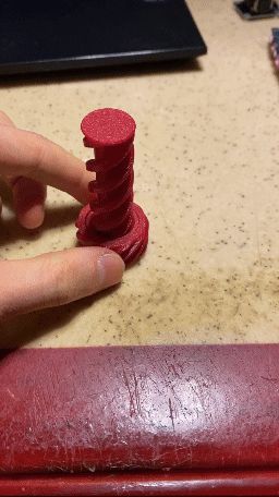 👌 PrintInPlace Spiral Vortex Fidget Toy V2・ STL File for 3D printing・Cults