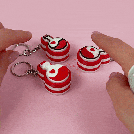 Love Potion Clickers ️ , Clicky Keychain・ STL File for 3D printing・Cults