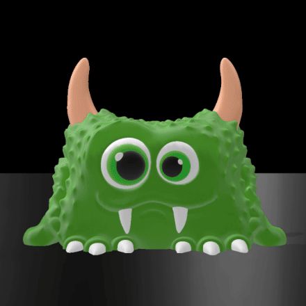 STL file Spiky Cartoon Monster 👹 (3MF)・3D print design to download・Cults