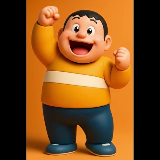 🧒 Gian - Doraemon 3d Model・ STL File for 3D printing・Cults