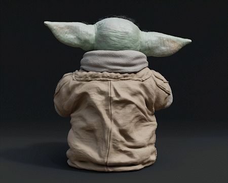 Grogu Figurine - Pose 4 - 3D Print Files・Archivo 3D para ・Cults