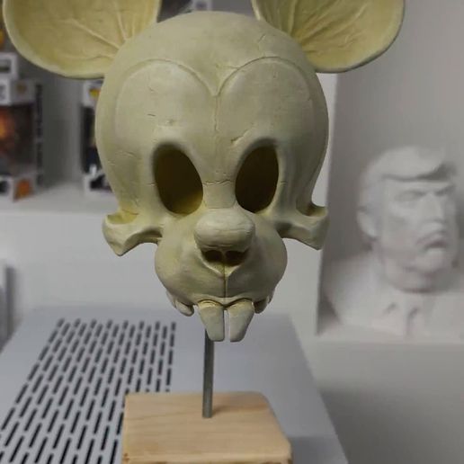 🐁 Realistic Mickey mouse dead skull head/ Mickey mouse crâne HD ultra ...