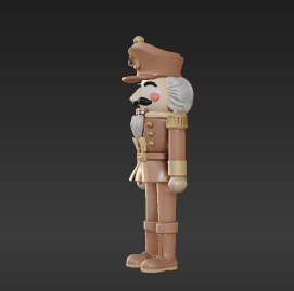 👽 Stylized Nutcracker Flexi Figure with Poseable Limbs and Bold Uniform ...