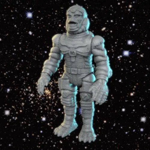 🛰 Space Creature・ OBJ File for 3D printing・Cults