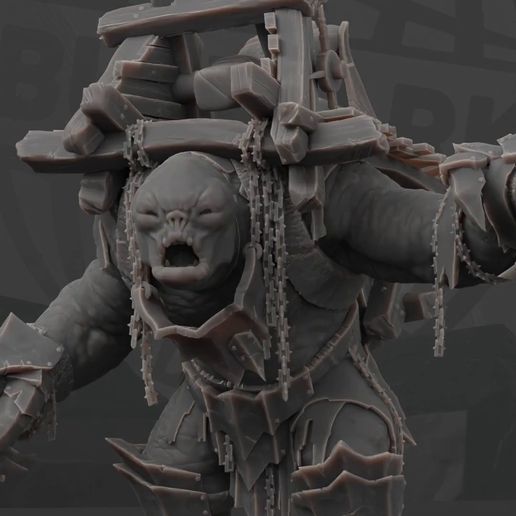 👹 Gordun the Unyielding, The Siege Ogre・ OBJ File for 3D printing・Cults
